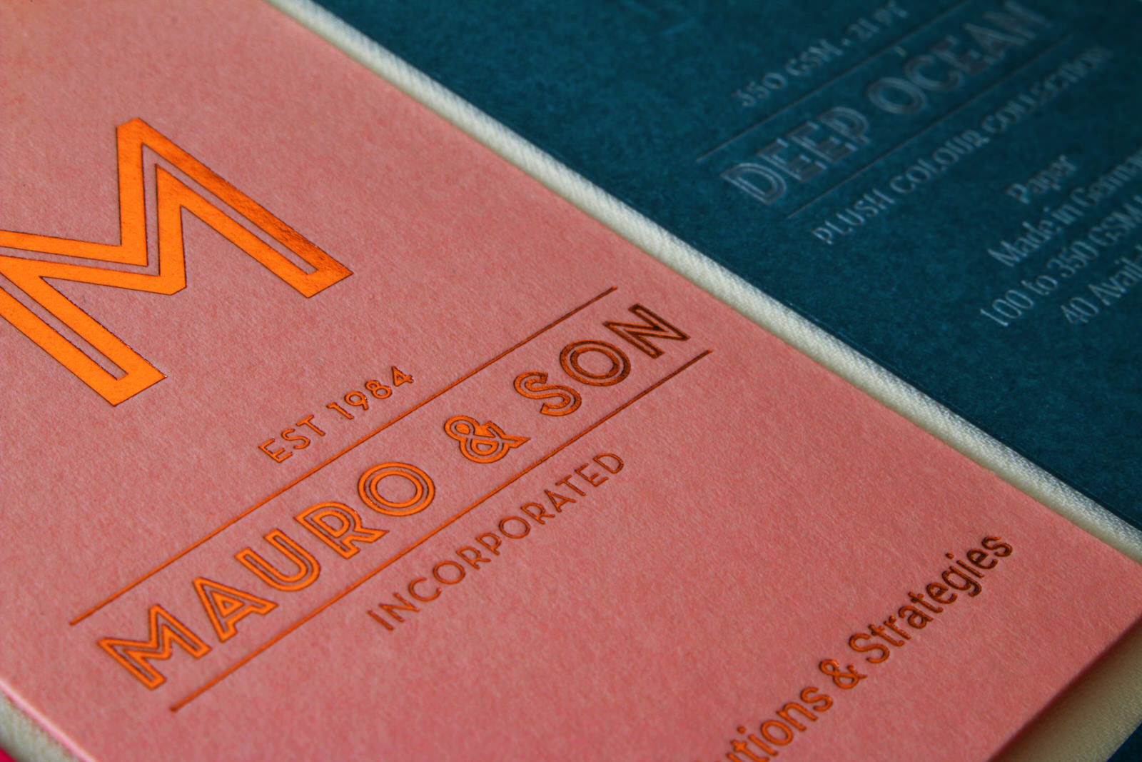 Largest Range of Colored Paper Business Cards In The US