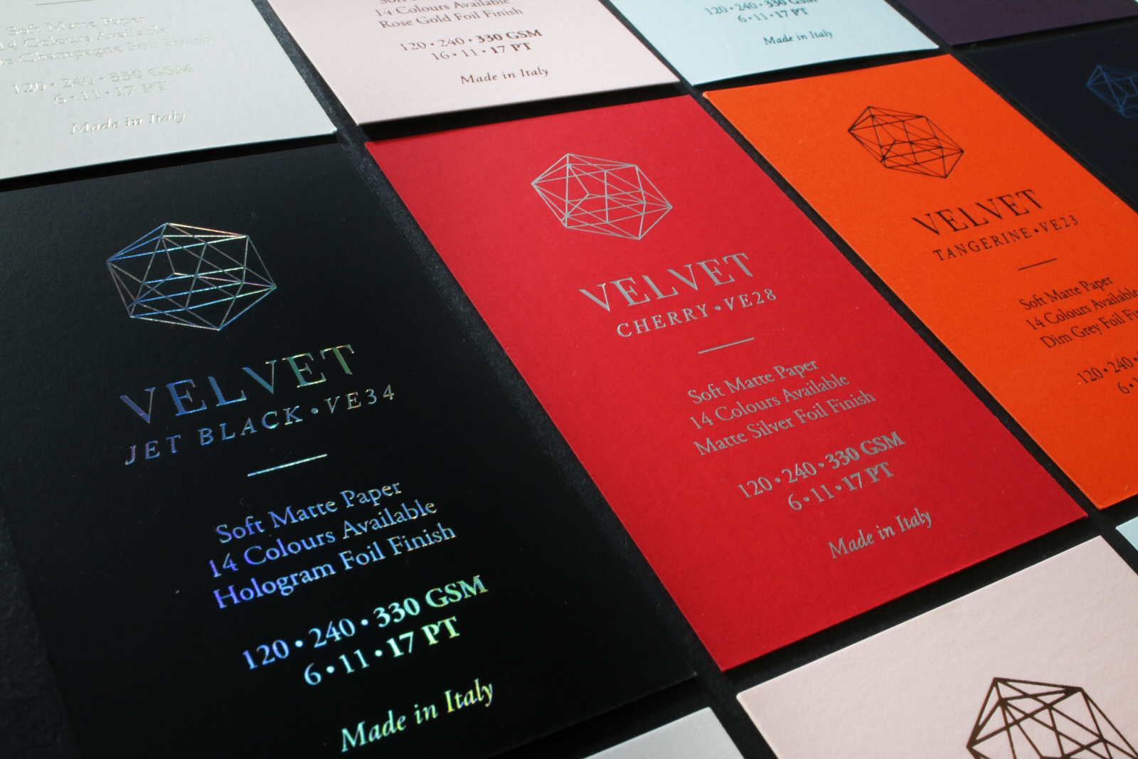 Largest Range of Colored Paper Business Cards In The US